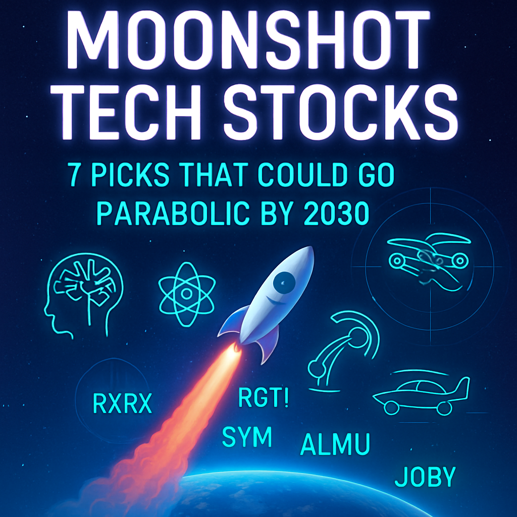7 Tech Stocks That Could Achieve Moonshot Status by 2030