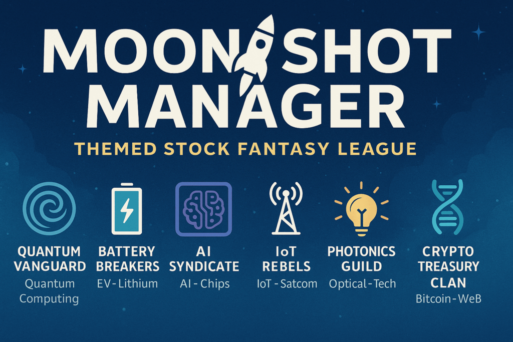 Moonshot Manager Launches: A Themed Stock Fantasy League for Tech Investors